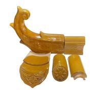 China Handmade Sintered Japanese Buddhist Temple Roof Traditional Chinese Ceramic Tiles for sale