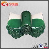 China Temple Roofing Durable Ancient Ceramic Green Roof Tiles Compressive Strength Of 1500N for sale