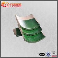 China Temple Roofing Durable Ancient Ceramic Green Roof Tiles Compressive Strength Of 1500N for sale