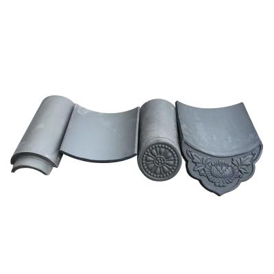 China Chinese House Landscape Decoration Material Gray Clay Roof Tiles for sale