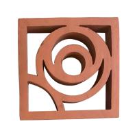 China Terracotta Breeze Blocks For Outdoor Wall Decoration Sintered Technique Heat Insulation Up To 800 Centigrade for sale