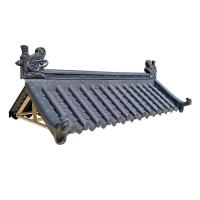 China Japanese Tea House Lightweight Artificial Plastic Resin Roof Tile for sale
