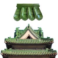 China Asian Style Authetic Antique Chinese Glazed Roof Tiles For Restaurant Hotel Temple Roof for sale
