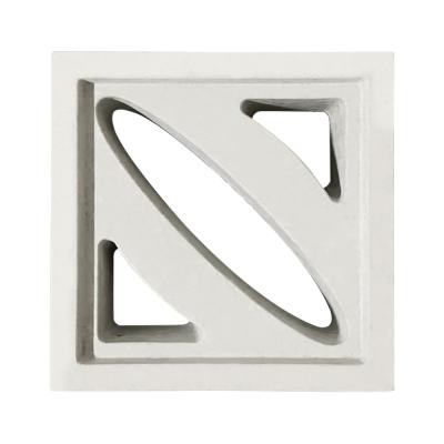 China 20*20cm Garden Wall Hollow Bricks White Concrete Breeze Blocks for sale