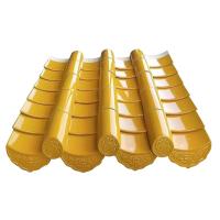 China Gold Yellow Big Size Antique Glazed Tiles Chinese Buidling Temple Roof Design for sale