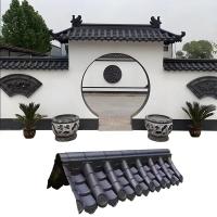 China Chinese Traditional Roof Plastic Light PVC Tiles for Garden Wall Fence for sale