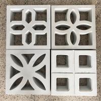 China Interiror And Exterior Wall Design White Decorative Concrete Screen Block Hollow Brick Garden for sale