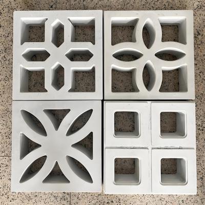 China Interiror And Exterior Wall Design White Decorative Concrete Screen Block Hollow Brick Garden for sale