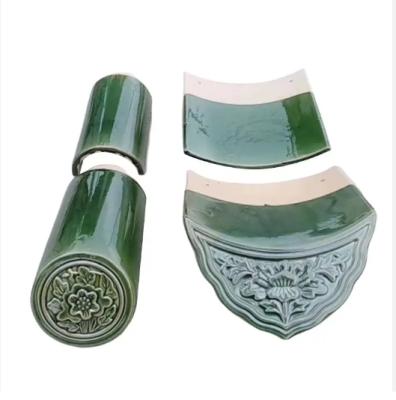 China Temple Roof Tiles Manufacturer Ceramic Glaze Decorative Asian Roof Tiles for sale