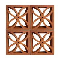 China Good Sale Ourdoor Garden Wall Cladding Terracotta Clay Lattice Bricks Fence Blocks for sale