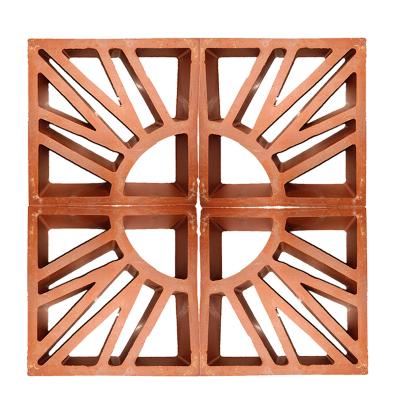 China Terracotta Window Clay Tiles Exterior Wall Decorative Ventilation Blocks for sale