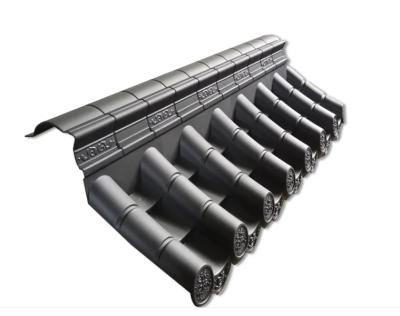 China Wholesale Plastic Japanese Style Roof Tiles Roof Panels for Garden Fence Wall Decoration for sale