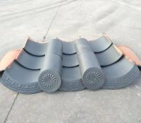 China Japanese Traditional Clay Roof Tiles Ceramic Roof Shingle Japan Style Restaurant Tea House Roof Decoration for sale