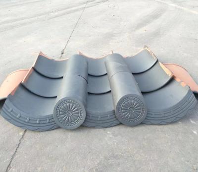 China Japanese Traditional Clay Roof Tiles Ceramic Roof Shingle Japan Style Restaurant Tea House Roof Decoration for sale