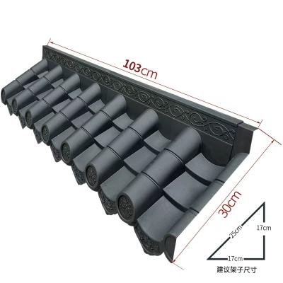 China China Prefab Roof Shingle Easy Installation House Wall Waterproof Material Artificial Plastic Roof Tiles for sale