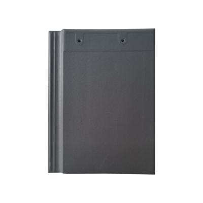 China Ceramic Plain Roof Tile Terracotta Grey Color Modern House Roof Shingles Villa Rural Roof Tile Decorative for sale