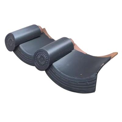 China Japanese Roof Ornaments Traditional Glazed Roof Tile for sale