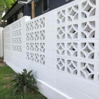 China Villa Wall Facade Brick Hollow White Concrete Screen Blocks for sale