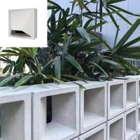China Modern Geometric Pattern Concrete Screen Block Wall Partition Concrete Block Architectural Facade Privacy Wall for sale
