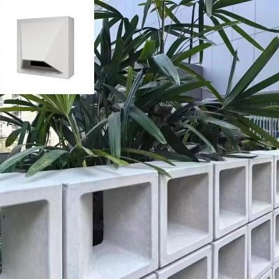 China Modern Geometric Pattern Concrete Screen Block Wall Partition Concrete Block Architectural Facade Privacy Wall for sale