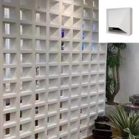 China Hollow Concrete Wall Interior And Exterior Fence Decor Cement Breeze Block Minimalist Slat Concrete Screen Block for sale