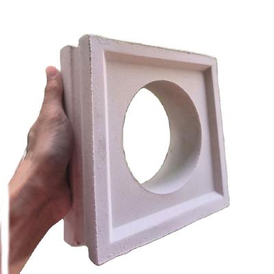 China Cement Component Brick Square Shape Screen Background Wall Board Screen Hollow 3D Design Seamless Quick Install Decor for sale