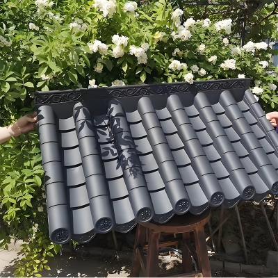 China Lightweight PP Chinese Antique Style Plastic Roof Tiles Durable & Waterproof for Durable Roofing for sale