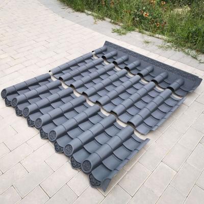 China Chinese Antique Style Plastic Roofing Sheets Waterproof Lightweight Roof Cover Panels Easy Install for sale