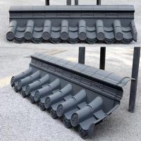 China Chinese Roofing Covering Plastic Sheet Traditional Polypropylene Roof Tiles Ornaments for sale
