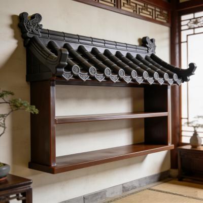China Light  Synthetic Plastic Tiles Wall Fence Cheap Price Artificial Traditional Chinese House PP Antique Roof for sale