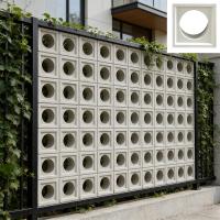 China Factory 200x200mm Hollow Cement Blocks Breeze Concrete Brick for External Wall Indoor Background Villa Decoration for sale