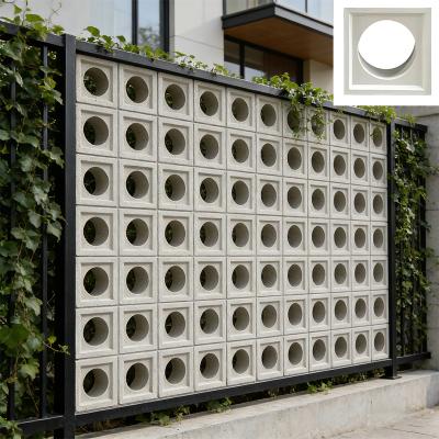 China Factory 200x200mm Hollow Cement Blocks Breeze Concrete Brick for External Wall Indoor Background Villa Decoration for sale