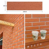 China Exterior Fire Facade Split Brick Veneer Tiles Clay Effect Wall Panel Tiles for Outside Patio Wall for sale
