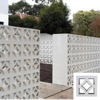 China White Breeze Fancy Concrete Blocks Perforated Bricks Decorative Perforated Bricks for Staircase/Corridor Decoration for sale