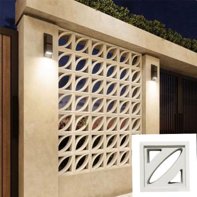 China Garden Wall Screen Tiles Cement Breeze Blocks Precast Concrete Perforated Grid/Brick for Stylish Partitions & Accent Walls for sale