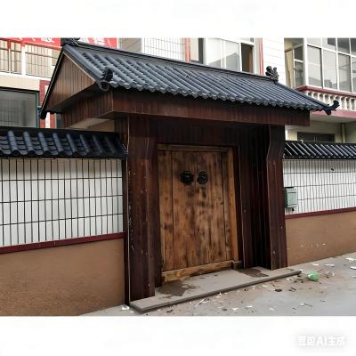 China Chinese-style Plastic Roof Tiles Durable Synthetic Resin (ASA/PVC) Ideal for Traditional and Modern Projects Roof Gazebos Temple for sale