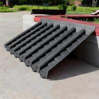 China Antique Chinese Style Roof Tile Plastic Roof Shingles PVC Material Lightweight Roofing Sheeting for sale