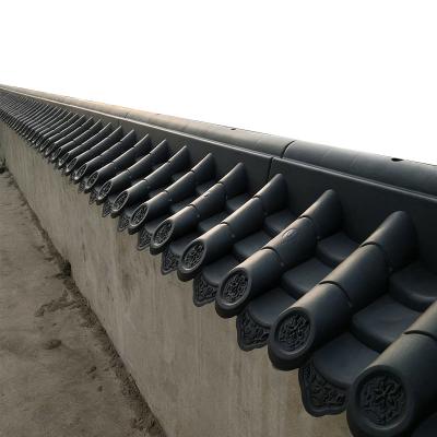China Chinese Traditional Roof Plastic Light PVC Tiles for Garden Wall Fence for sale