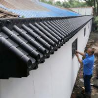 China 3D Antique Eaves Roof With Shelf Asian Chinese Style Plastic Roof Tiles Easy Installation for sale