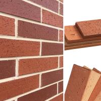 China Split Face Brick Clay Wall Cladding Angled Tiles Thin Bricks Solid Many Colors for Outdoor Building Wall Aesthetics & Protection for sale