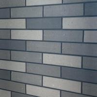 China Matte Finish Outdoor Gray Clay Brick Split Face Brick Wall Covering Veneer Tile Extrusion Sintered Process for sale