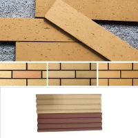 China Light Yellow Clay Split Face Brick Rustic Exterior Wall Cladding Multi-Color Options for Facade & Landscape Design for sale