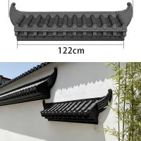China PP Plastic Roof Tiles & Roofing Accessories with Brackets Lightweight Easy Install Roof Shingles with End Caps Corner Joints for sale