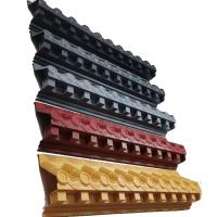 China Traditional Chinese Plastic Roofing Panels PP Roof Tile with Bracket Gold/Red/Gray Options for Decorative Wall Screens & Eaves for sale