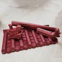 China Polypropylene Chinese Temple Roof Asian Antique Style Decorative Roof Tile Red for sale
