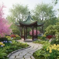 China Asian Style Traditional Chinese Pagoda/Pavilion Roof Tiles Green Glazed Ceramic Roofing Tile for sale