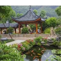 China Garden Gazebo/Pavilion with Chinese Gray Clay Roof Tiles Whole Set for Sale Installation Instruction for sale