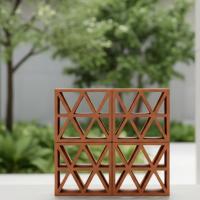 China Ventilation Terracotta Bricks Perforated Clay Screen Breeze Block Decorative Interior/Exterior Partitions for sale