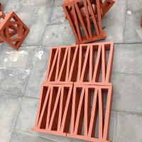 China Terracotta Breeze Block Many Colors M Pattern Exterior Wall Screen Block Decorative Ventilation Brick for sale