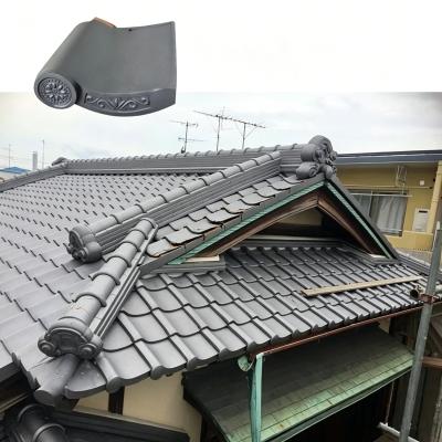 China Authentic Traditional Japanese Roof Tiles Japanese Tea House Tile Sekishu-gawara Tiles for Gardens for sale
